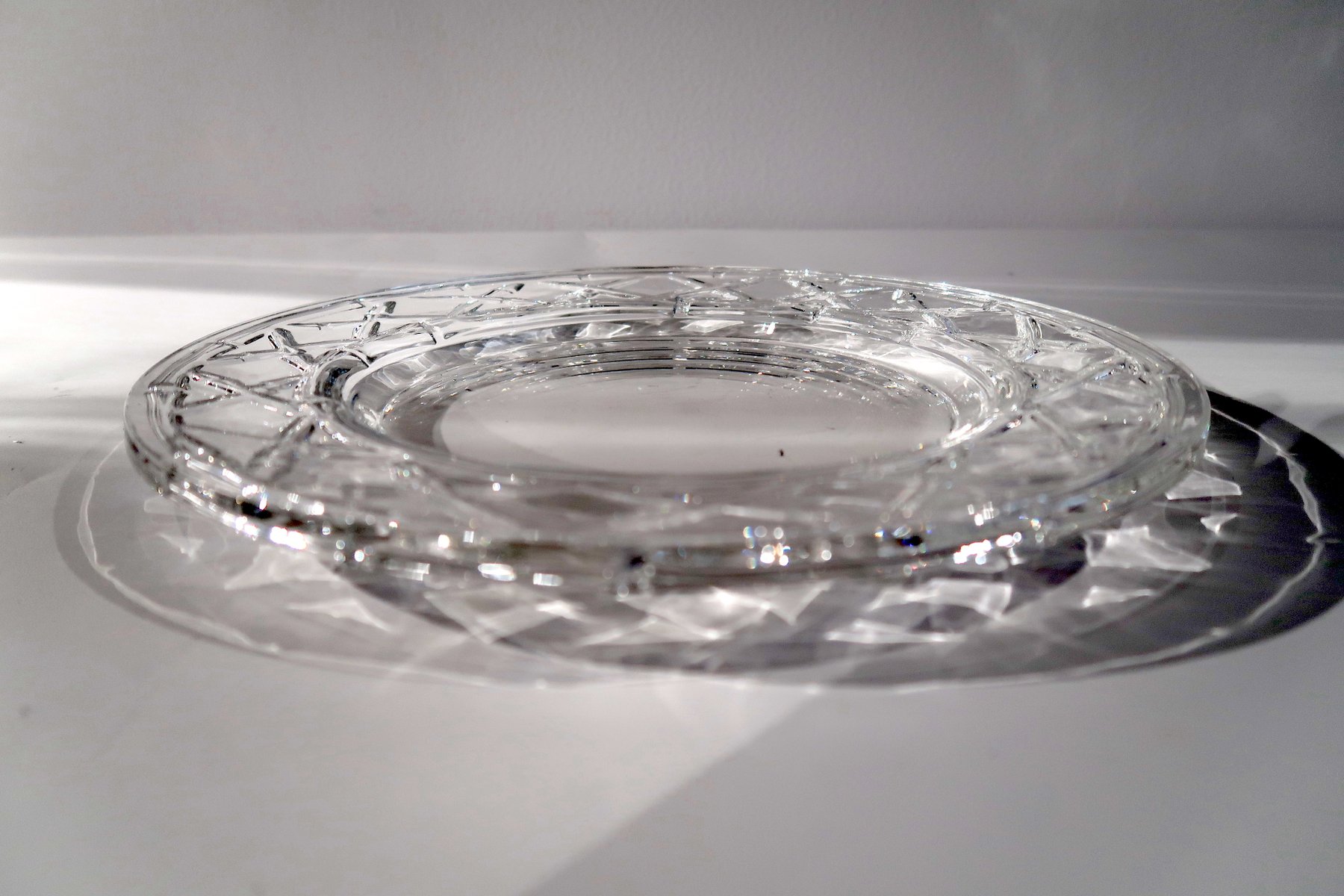 Vintage Crystal Bamboo Basket Weave Pattern Platter from Tiffany & Co ...