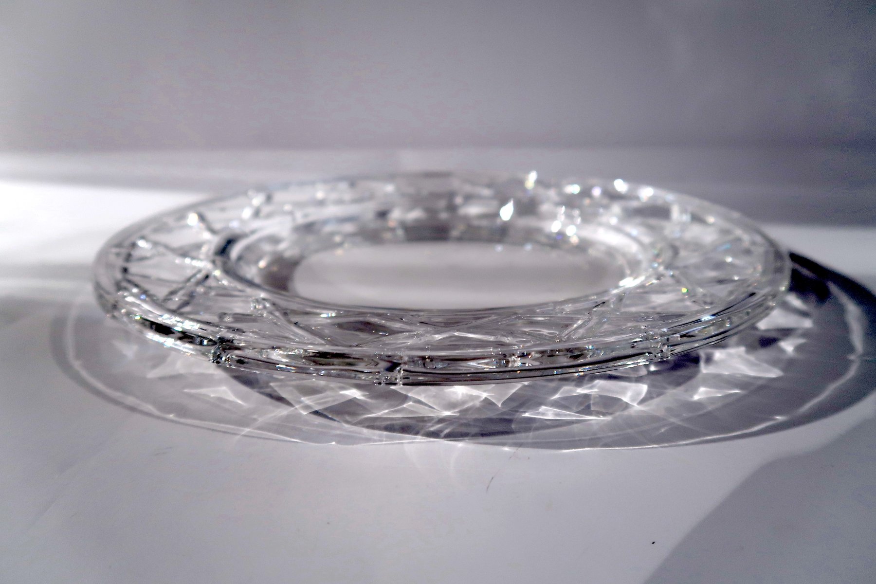 Vintage Crystal Bamboo Basket Weave Pattern Platter from Tiffany & Co ...