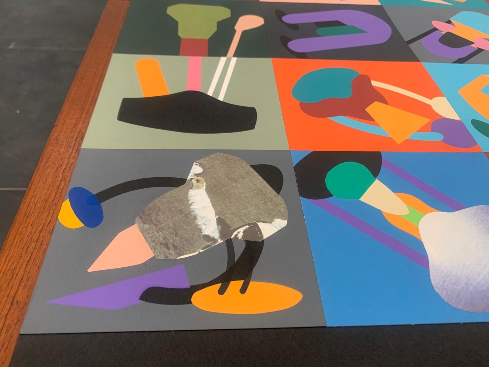 Renato Volpini, Composition of Anthropomorphic Elements, 1990, Collage ...