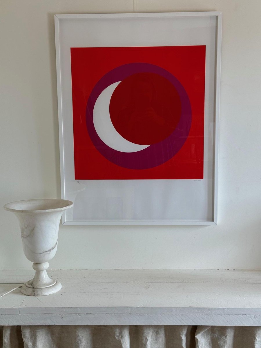 Lithograph Poster by Geneviève Claisse, 1960s for sale at Pamono