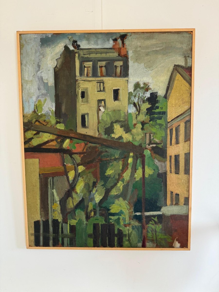 City of Lyon, Oil on Hardboard, 1960 for sale at Pamono