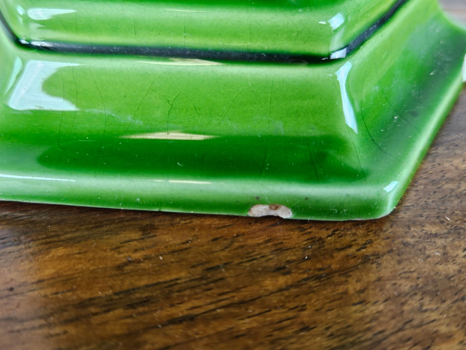 Green Ceramic Vase From Bassano Italy 1980s For Sale At Pamono