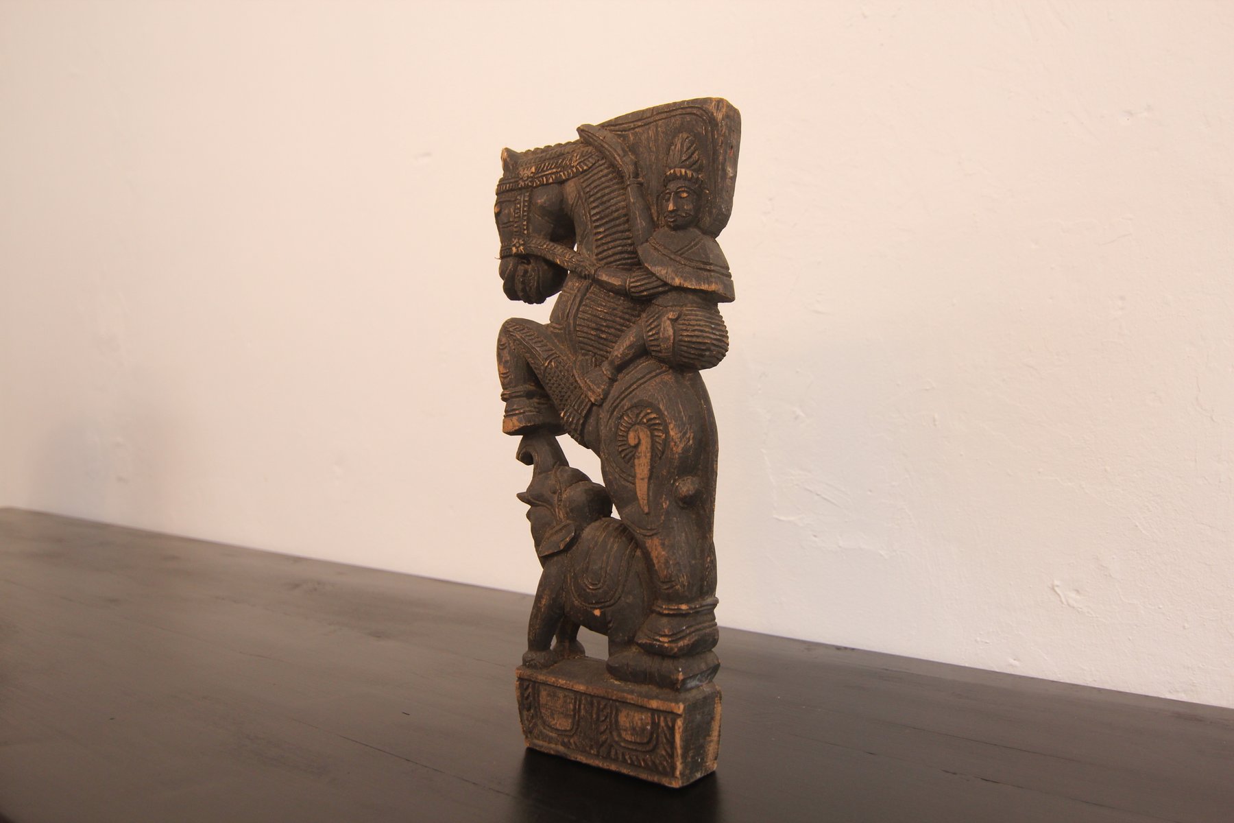 19th Century Indian Carved Wood Object for sale at Pamono