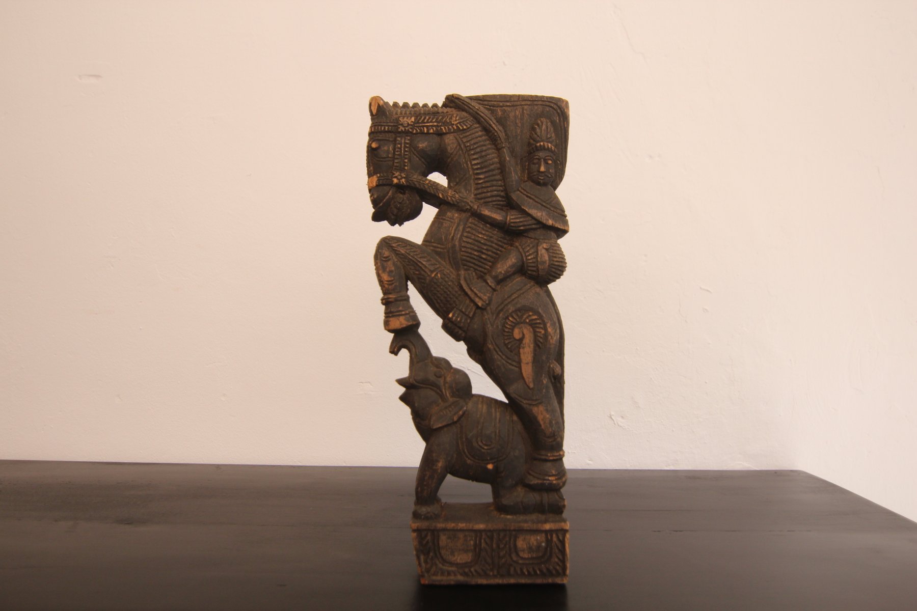 19th Century Indian Carved Wood Object for sale at Pamono