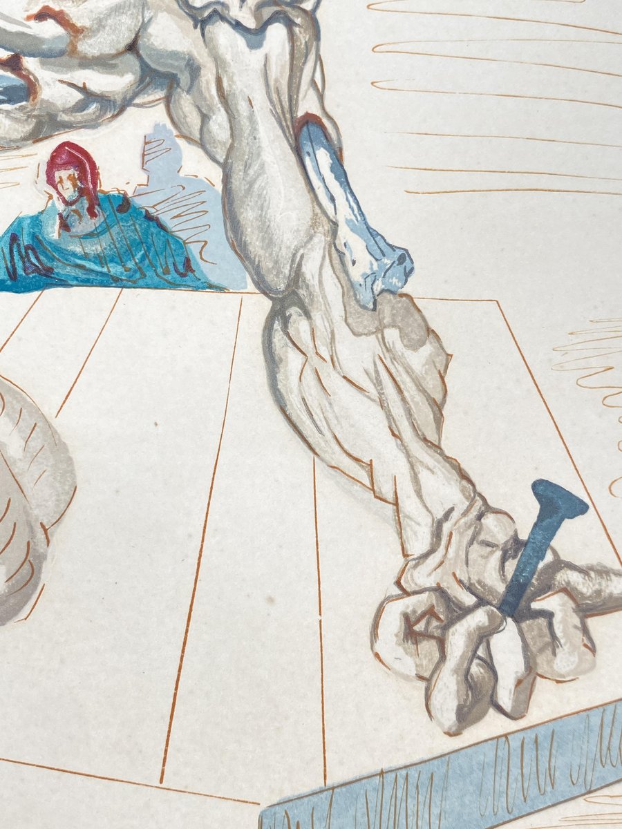 Salvador Dali, The Falsifiers from the Divine Comedy, 1960s, Woodcut ...