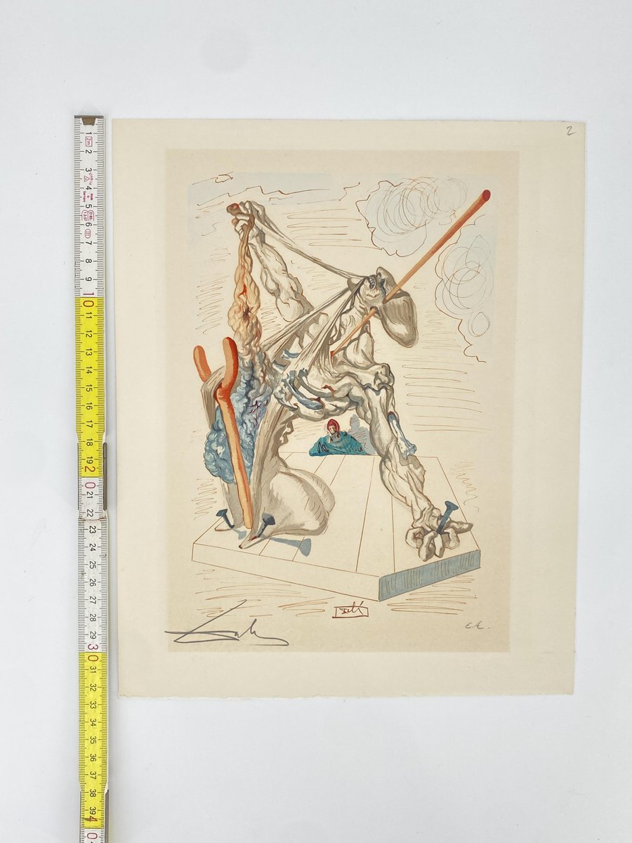 Salvador Dali, The Falsifiers from the Divine Comedy, 1960s, Woodcut ...