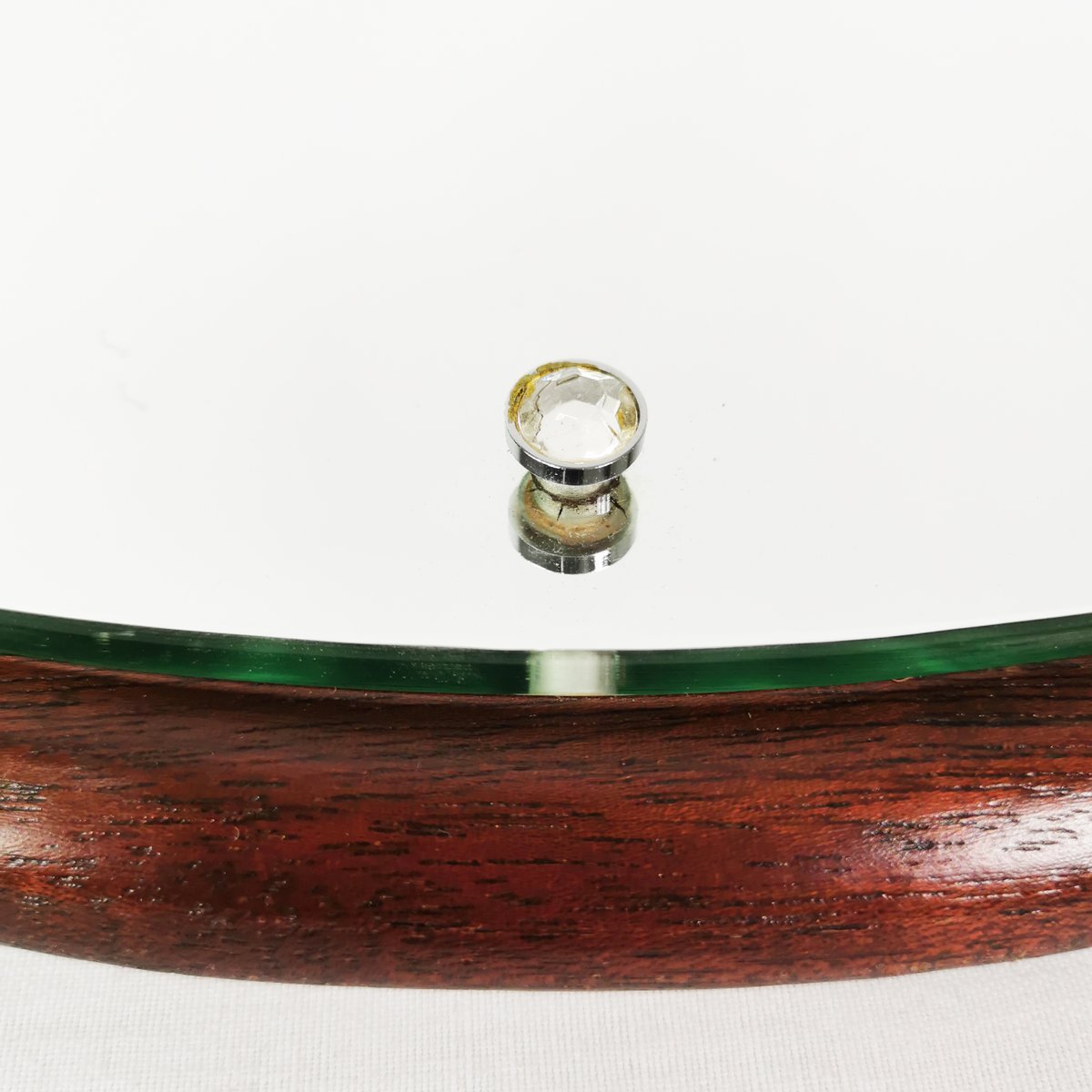 Mid-Century Round Teak Wall Mirror by Clark Eaton, Denmark, 1970s for ...