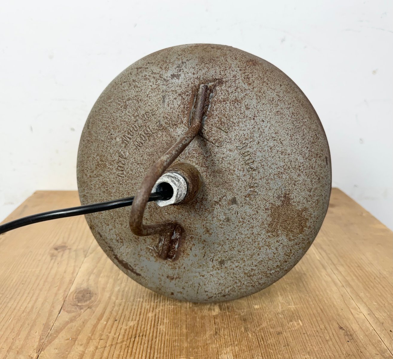 Industrial Cast Iron Cage Pendant Light from Polam, 1960s for sale at ...