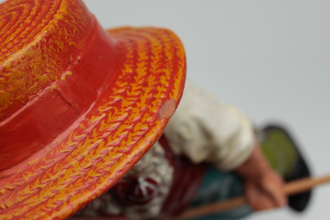 Large Garden Figure of Gardener by August Heissner, 1940s for sale at ...