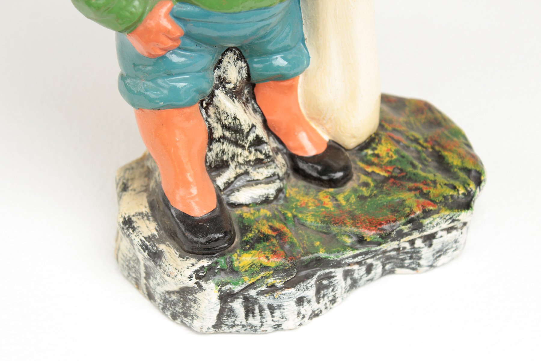 Garden Gnome and Toadstool in Clay, GDR, 1950s for sale at Pamono