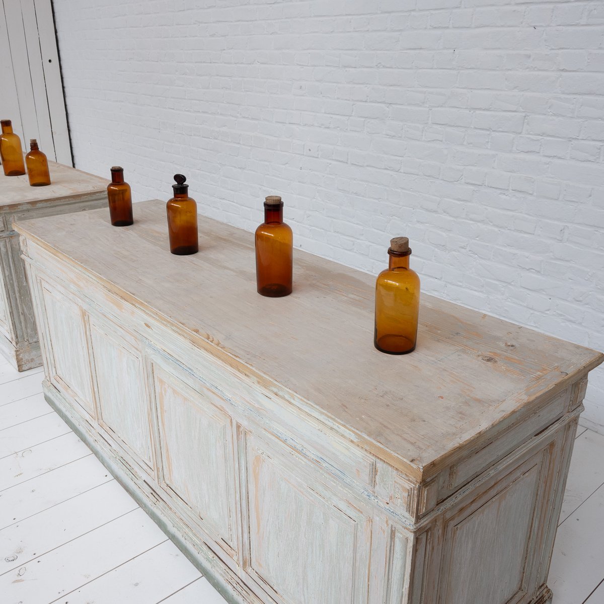French Wooden Counters, 1930, Set of 2 for sale at Pamono