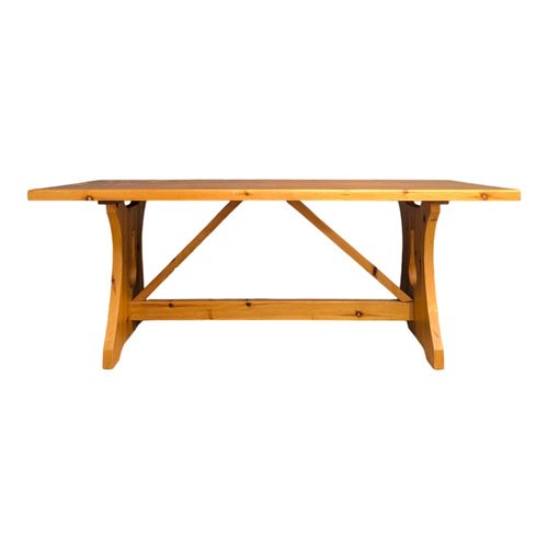 Chalet Style Pine Dining Table for sale at Pamono