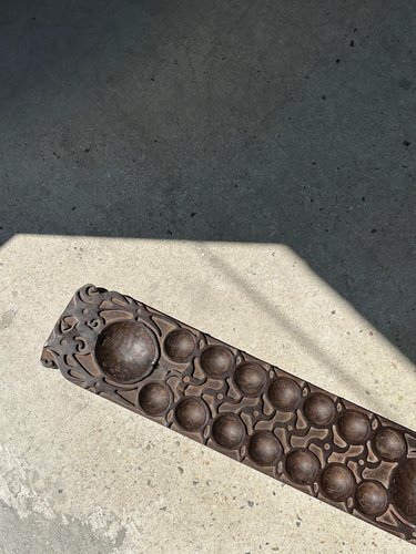 Large Traditional Indonesian Carved Wood Congklak Mancala Game for sale ...
