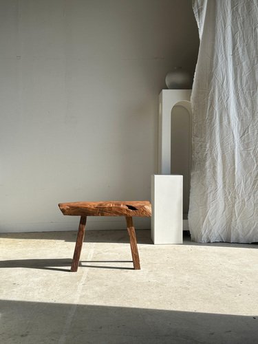 Small Organic Quadripod Bench in Upcycled Asian Teak, Sungai for sale ...