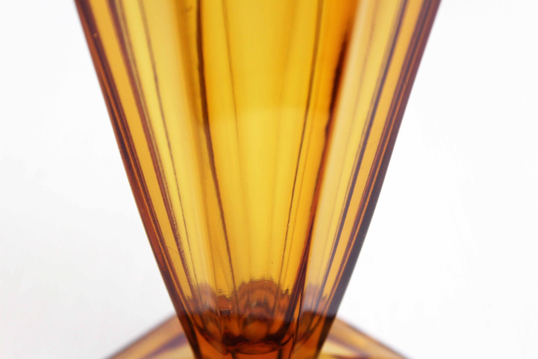 Art Deco Amber Vase, 1930s for sale at Pamono