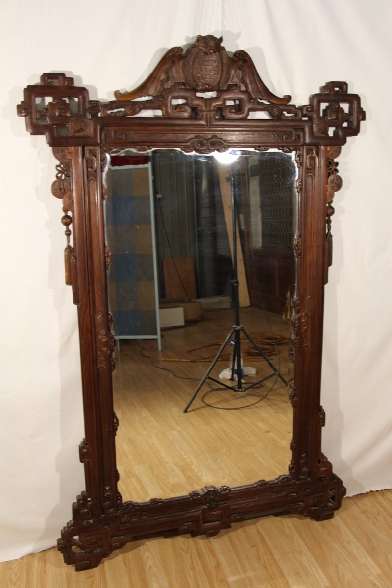 Large Late 19th Century Japanese Mirror attributed to Viardot, 1890s ...