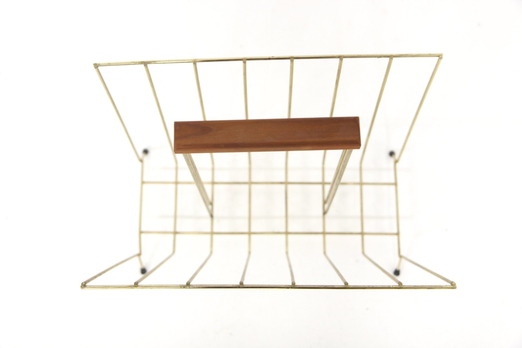Metal Magazine Rack, Sweden, 1940s for sale at Pamono