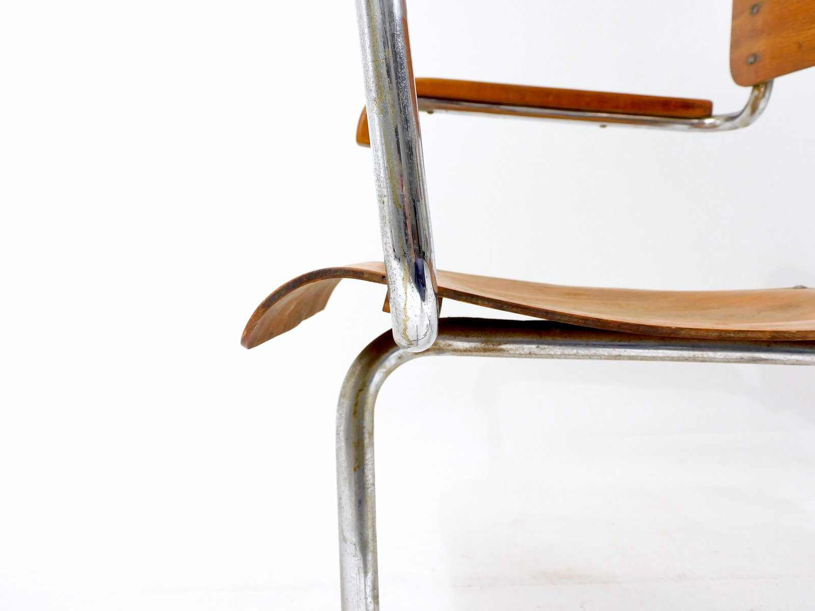 Vintage Bauhaus Tubular Steel Chair for sale at Pamono