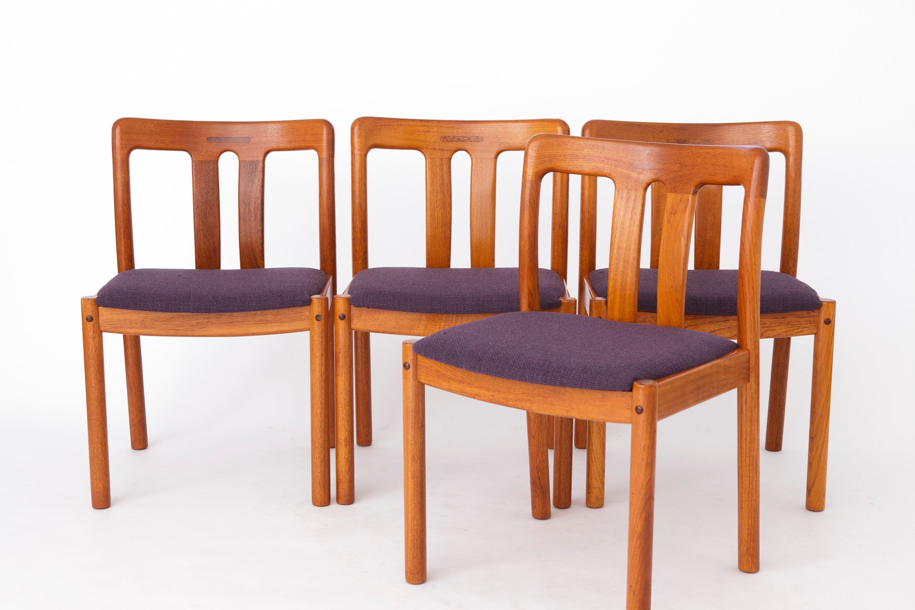 Vintage Teak Chairs by Uldum for Uldum Møbelfabrik, Denmark, 1960s, Set ...