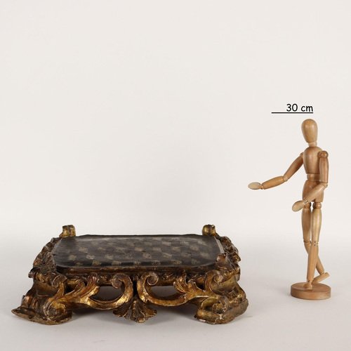 Baroque Carved Wooden Base for sale at Pamono