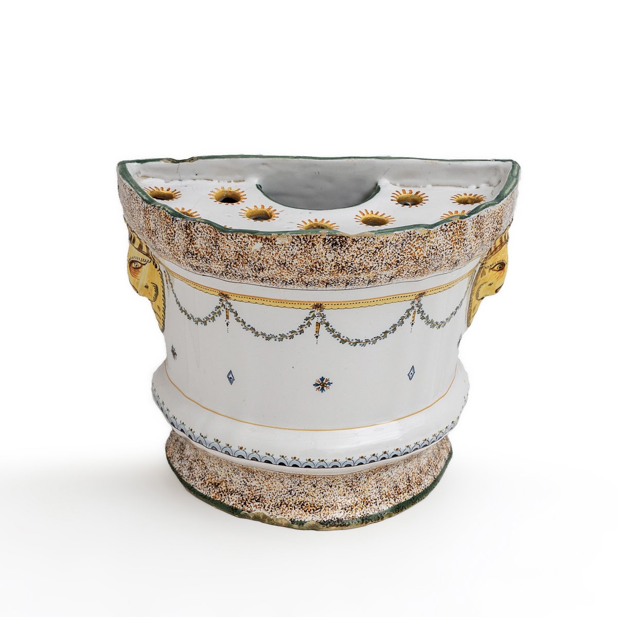 18th Century France Majolica Planters from Moustiers and Provence ...