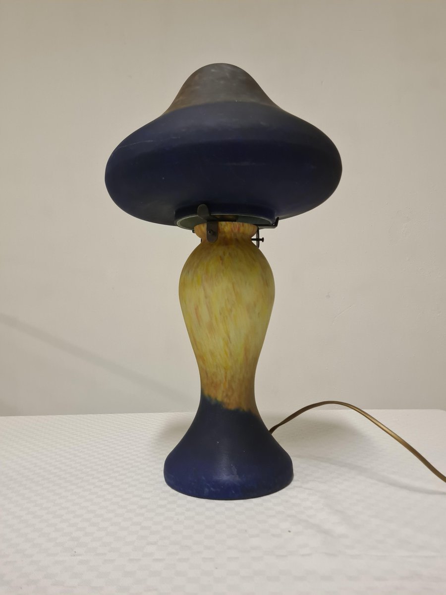 Art Nouveau Glass Paste Lamp, 1980s for sale at Pamono