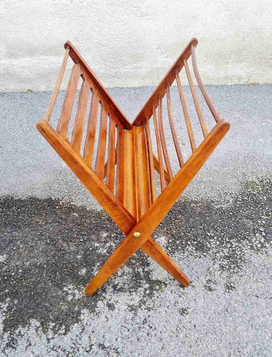 Mid-Century Modern Folding Magazine Rack by Nevco, 1960s for sale at Pamono