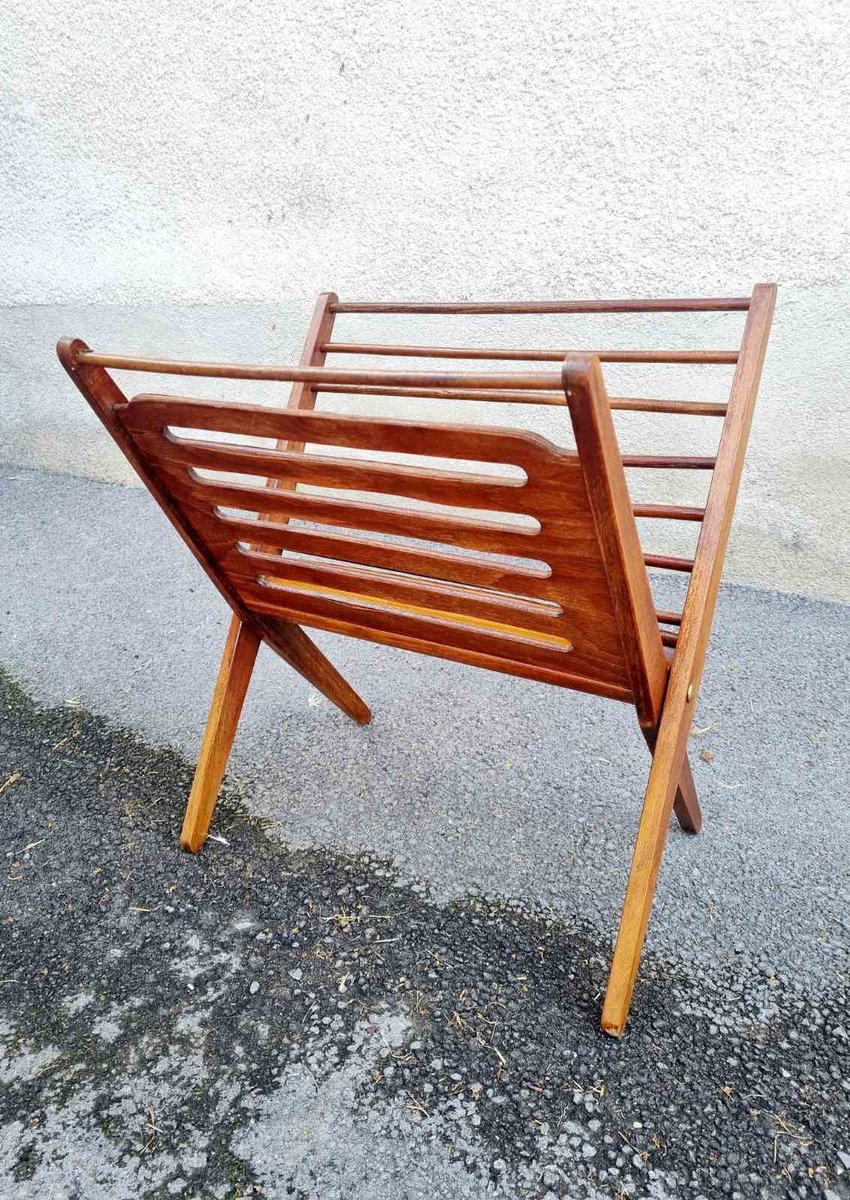 Mid-Century Modern Folding Magazine Rack by Nevco, 1960s for sale at Pamono