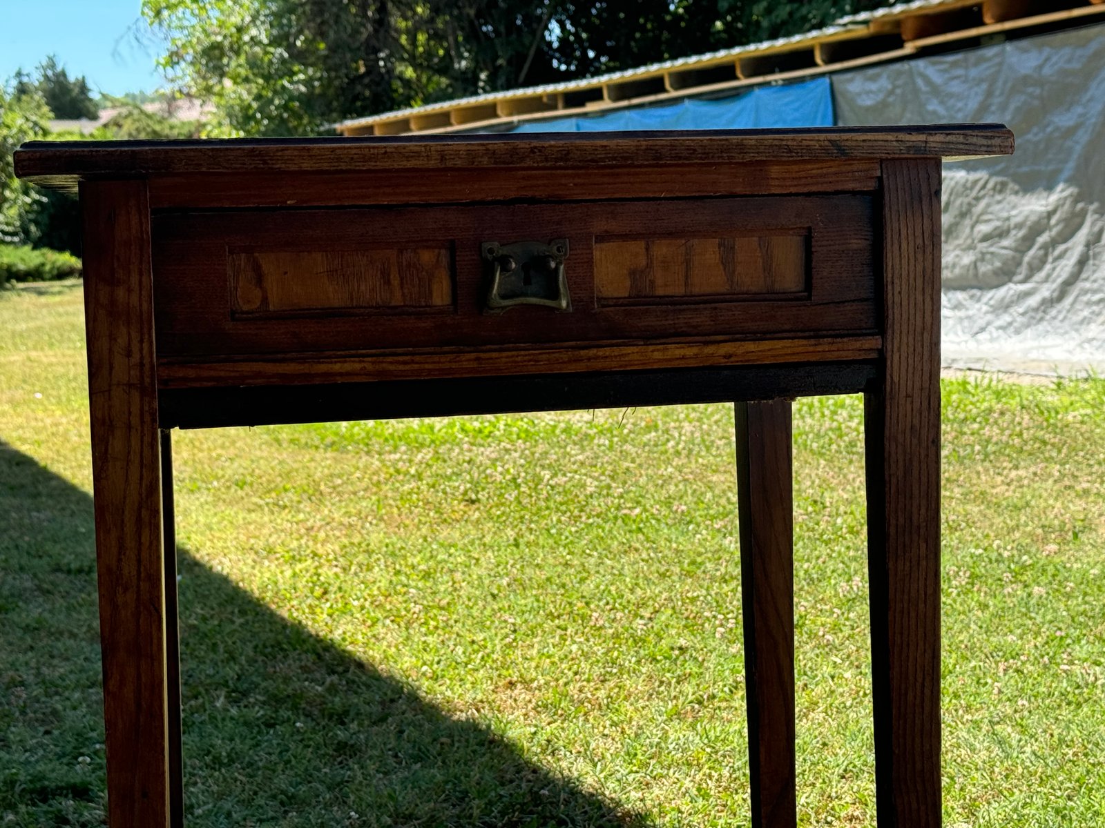 Small Art Nouveau Side Table with Drawer, 1890s for sale at Pamono