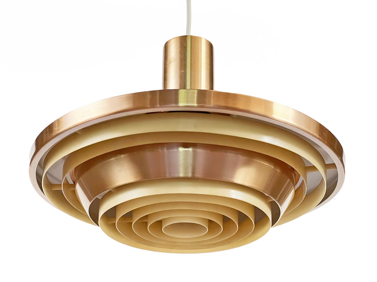 Copper Colored Aluminum Pendant Light from Lyskaer Lighting, Denmark ...