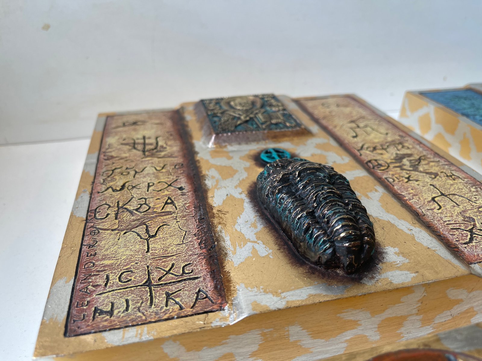 Modern Icons in Ceramic and Bronze by Mogens Leander, 2000s, Set of 4 ...