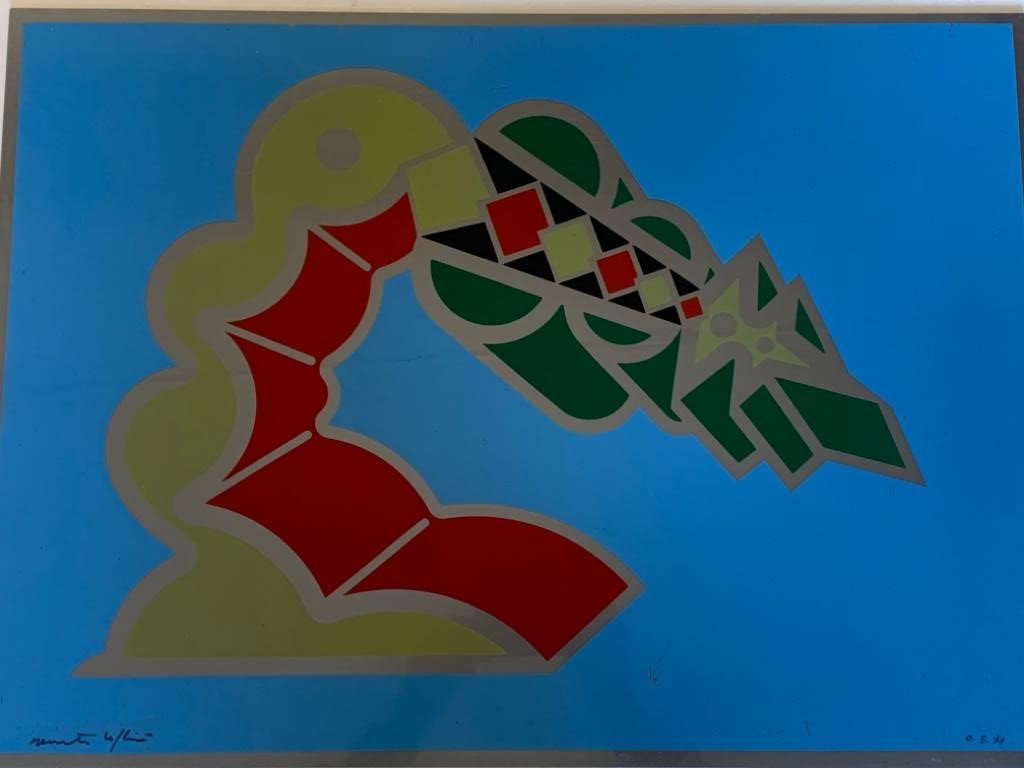 Renato Volpini, Dreamlike Element, Silkscreen on Plastic, 1970s for ...