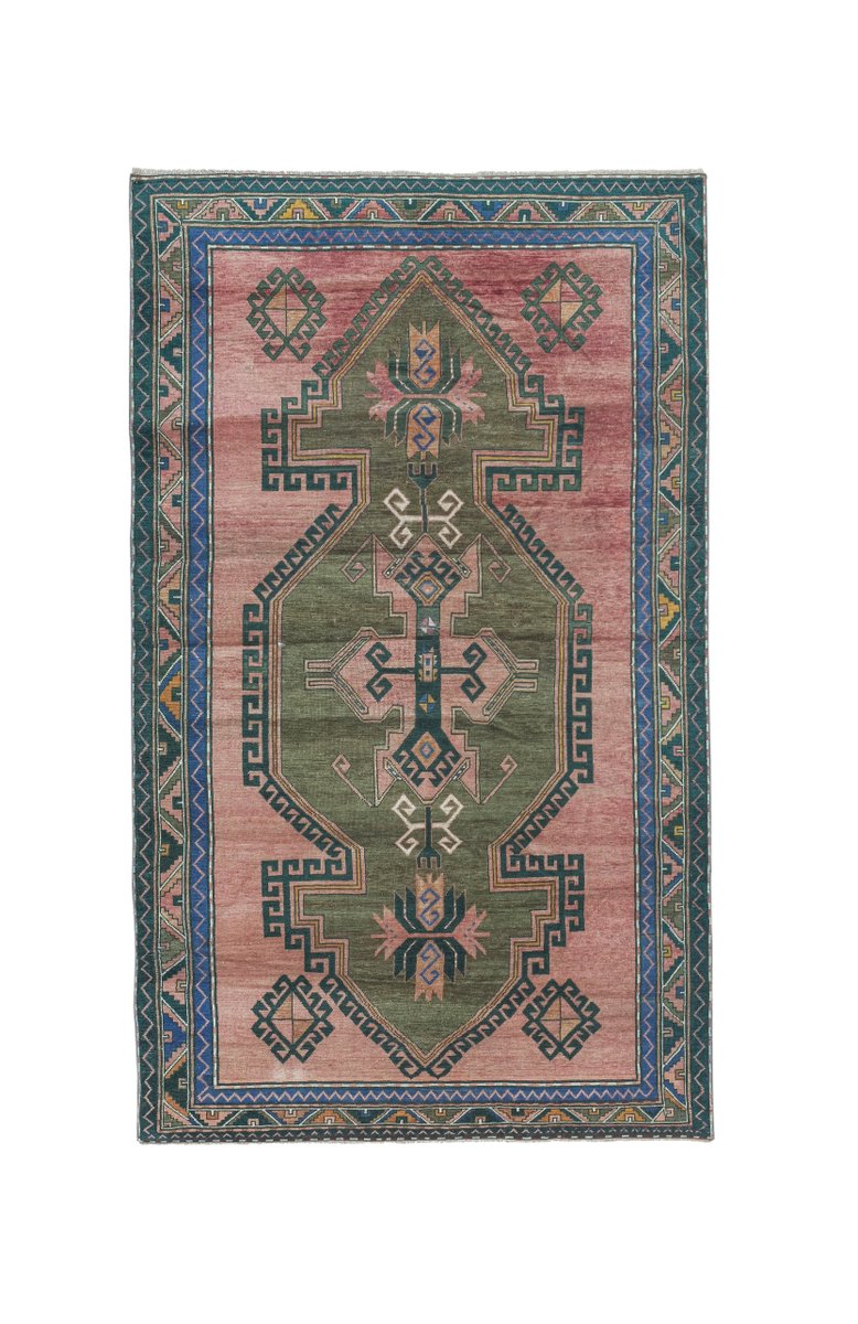 Vintage Caucasian Pattern Rug, 1970s for sale at Pamono