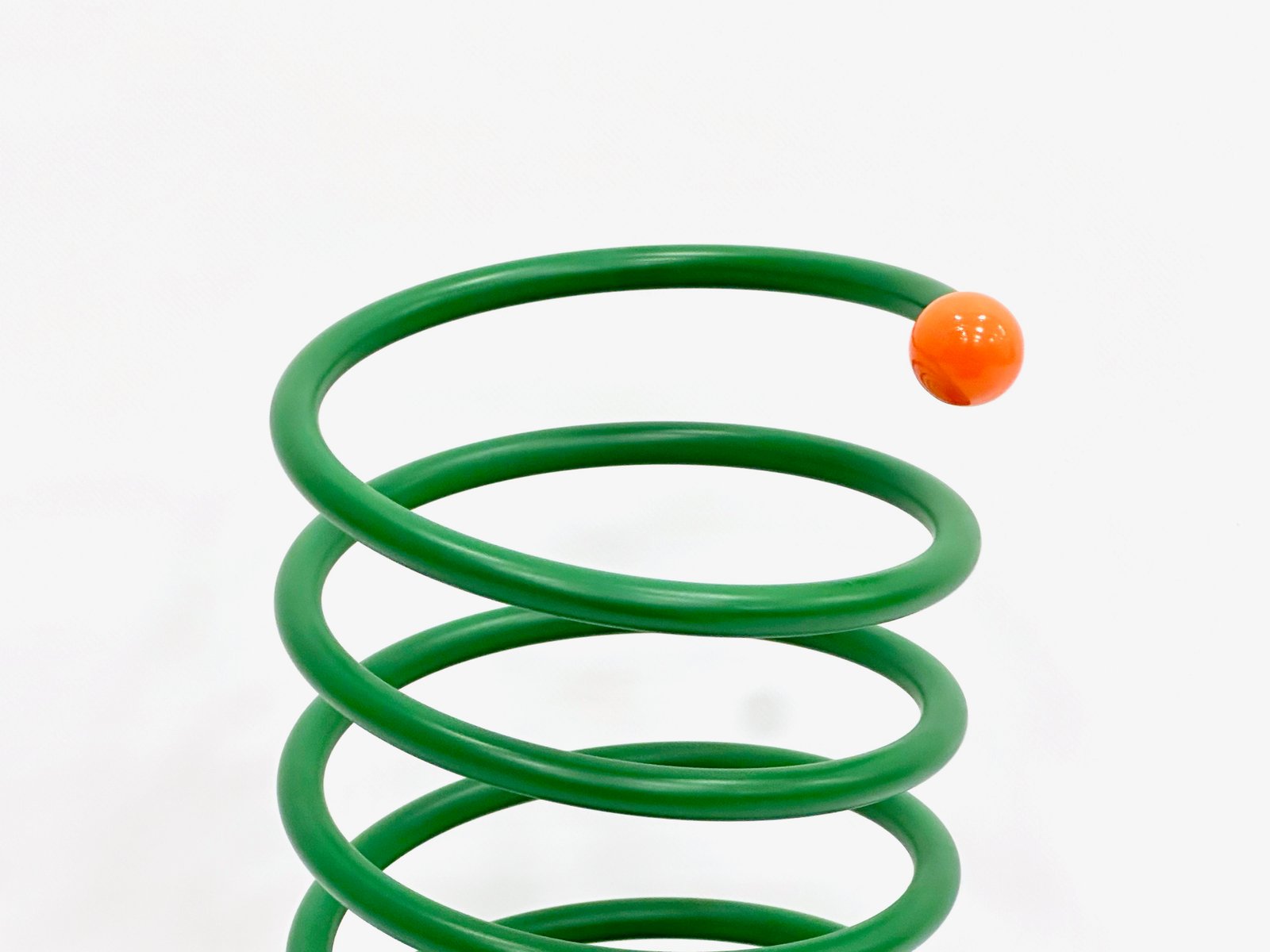 Spring-Shaped Umbrella Rack, 1980s for sale at Pamono