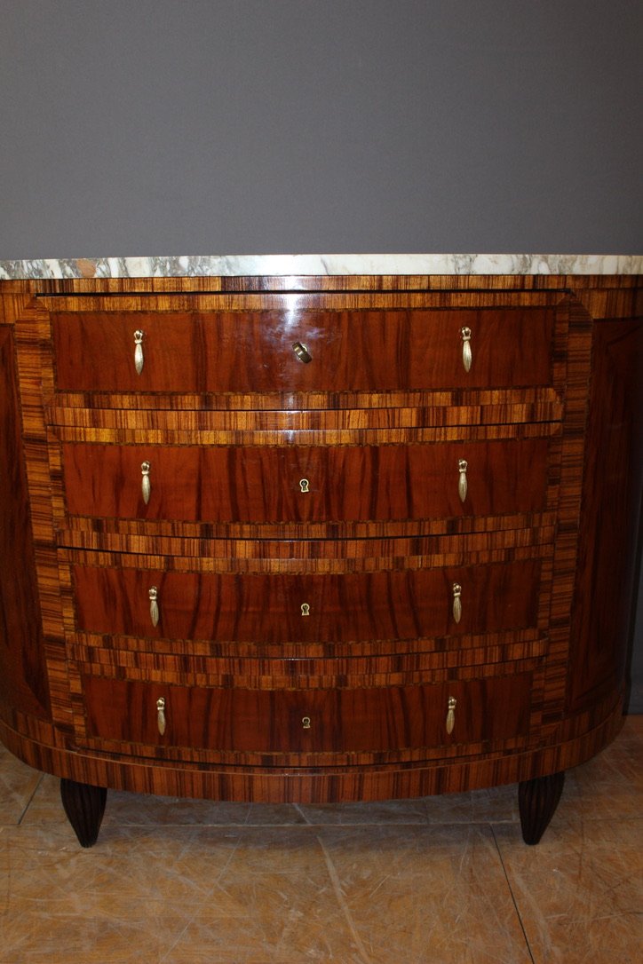Art Deco Half Moon Commode, 1925 for sale at Pamono