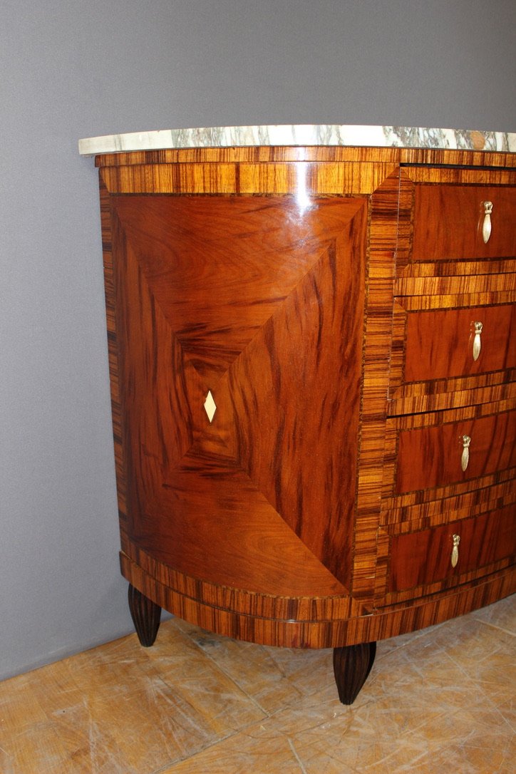 Art Deco Half Moon Commode, 1925 for sale at Pamono