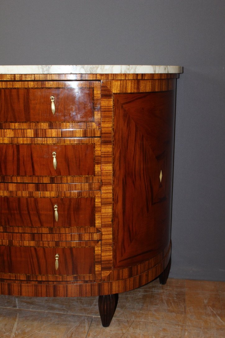 Art Deco Half Moon Commode, 1925 for sale at Pamono