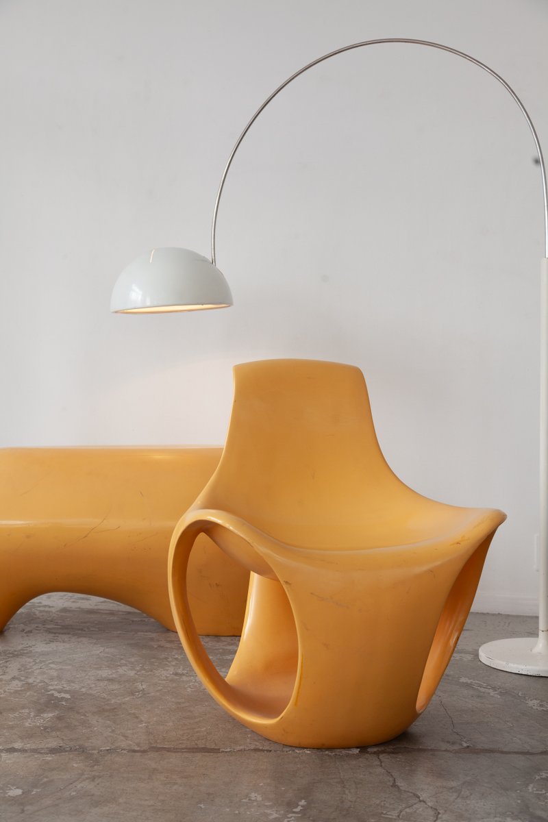 Albatros Chair and Bench by Danielle Quarante for sale at Pamono