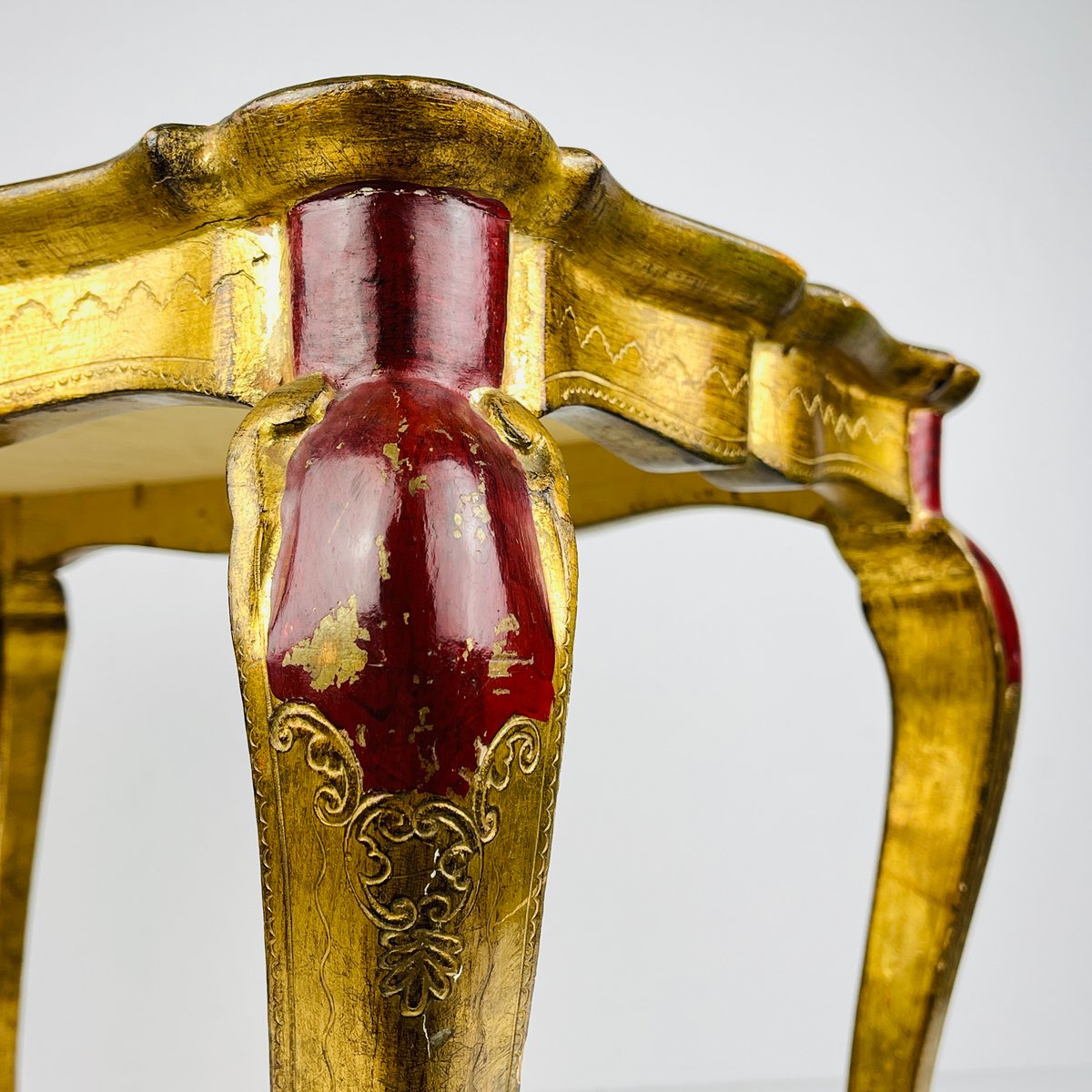 Hollywood Recency Wooden Florentine Table, Italy, 1950s for sale at Pamono
