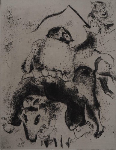 Marc Chagall, The Rodeo, Original Engraving for sale at Pamono