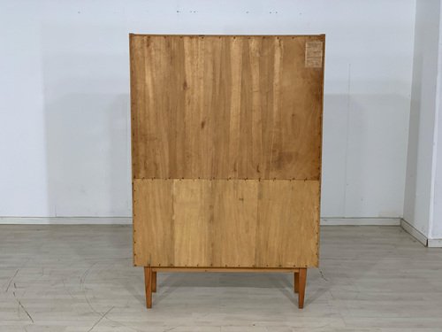 Mid-Century Brown Walnut Highboard for sale at Pamono
