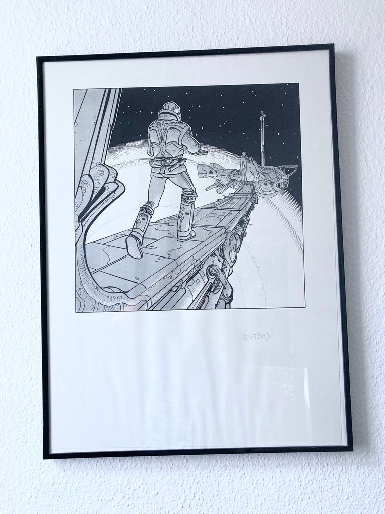 Moebius (Jean Giraud), Space Scene, 1980s, Sérigraphie en vente sur Pamono