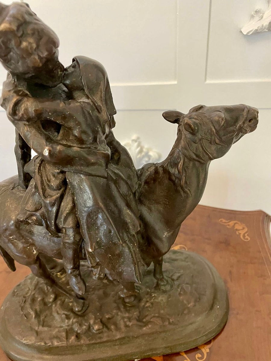 Victorian Bronze Figure of Cossack on Horseback, 1880s for sale at Pamono
