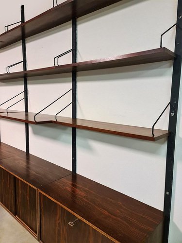Vintage Danish Design Wall Unit by Poul Cadovius, 1950s for sale at Pamono