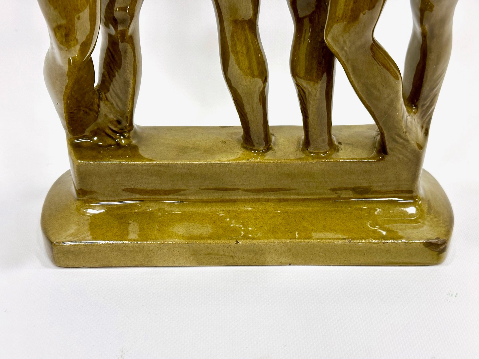 Figurine of Three Graces in the Bathhouse attributed to Zdeněk Farnik ...