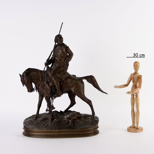 Antique African Knight Sculpture for sale at Pamono