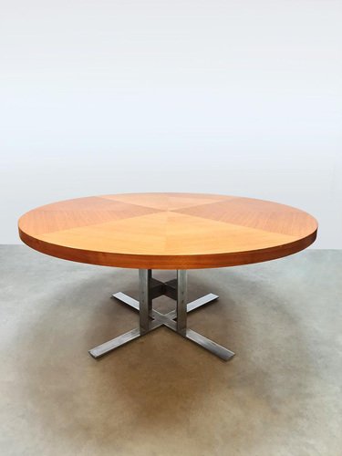 Vintage Round Dining Table for sale at Pamono