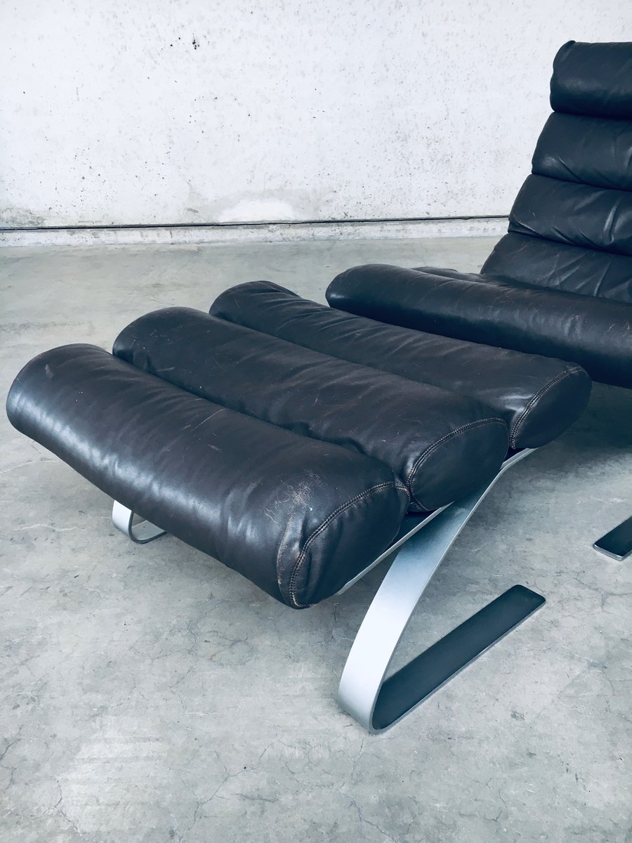 MCM Design Sinus Sessel & Hocker von Cor, Deutschland, 1973, 2er Set ...