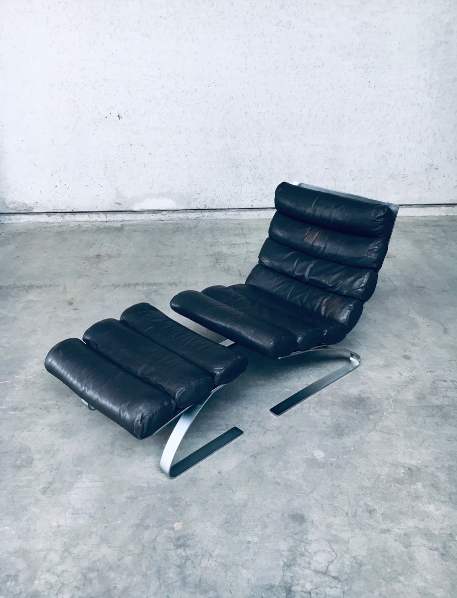 MCM Design Sinus Sessel & Hocker von Cor, Deutschland, 1973, 2er Set ...