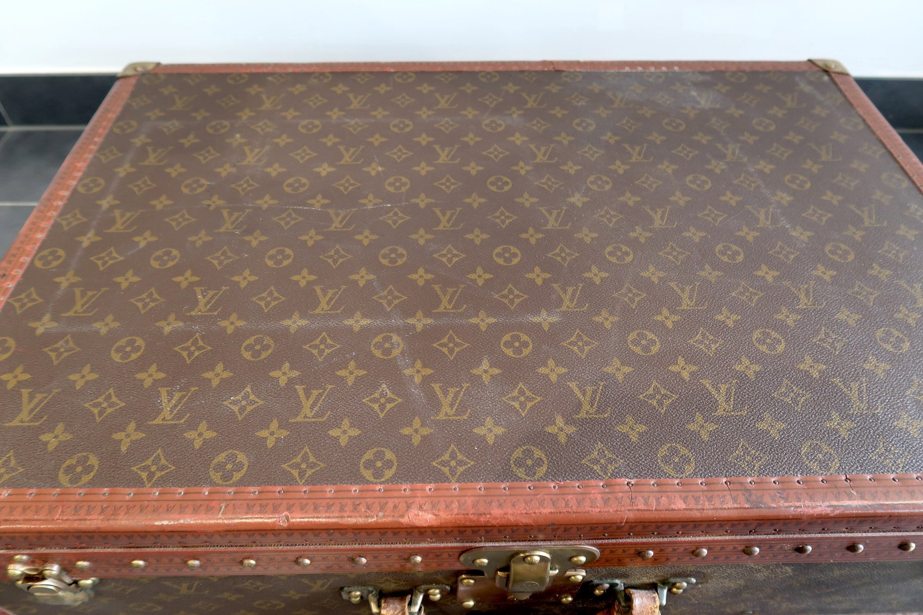 Vintage Monogram Trunk from Louis Vuitton, 1980s for sale at Pamono